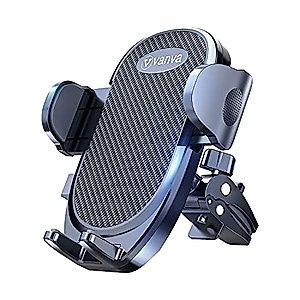 vanva [ Military-Grade Protection Universal Air Vent Car Mount, [ Big Phones & Thick Case Friendly ] Cell Phone Holder for Car Hands Free Clamp Cradle Vehicle fit for All Apple (B1)