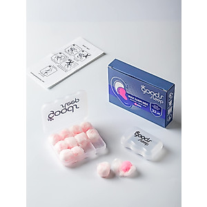 Soft Wax Earplugs & Travel Case,18 pcs, 32 dB