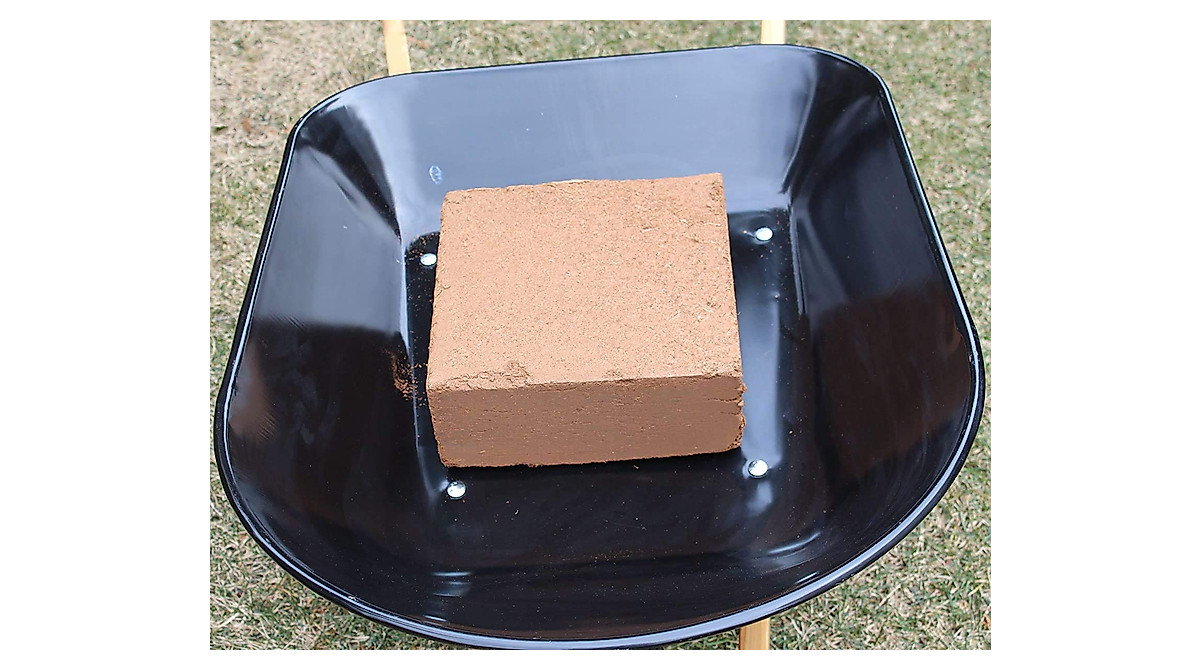 Kempf Compressed Coco Coir Pith Block - Eco-Friendly Potting Mix 17 Gallons