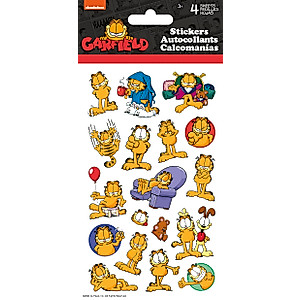 Garfield: Flat Out Garfield Standard Stickers - 4 Sheet