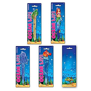 Planet Pens Bundle of Sea Turtle, Mermaid, Octopus, & Clown Fish Novelty Pens - Ballpoint Pens Colorful Sea Life Writing Pens Instrument For School and Office - 4 Pack