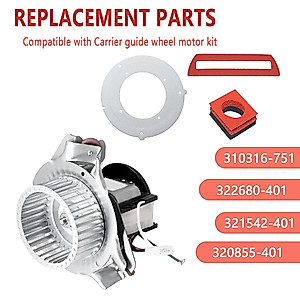 ZTTM Gasket Kit for Carrier Draft Inducer Motor Housing 320887-751