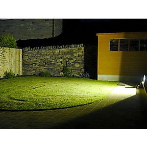 Bizlander 108LED Solar Flood Light with 1109 Lumens IP65 Rating, Manual Switch, Light Detachable, 7.4V Lithium Battery for Home Garden, Carport, Garage, Car Park, Commercial Sign Light