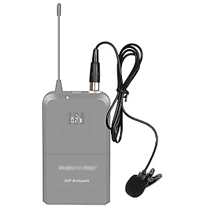 Todlinkoc Lavalier Lapel Microphone with Mini XLR Jack, Hand-Free Clip-on Lapel Mic Compatible with Wireless Mic System UHF bodypacks Voice Amplifier
