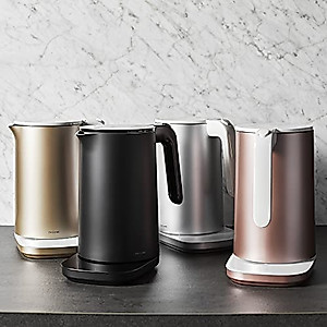 ZWILLING Enfinigy 1.56-qt Cool Touch Electric Kettle Pro, Cordless Tea Kettle, Gold