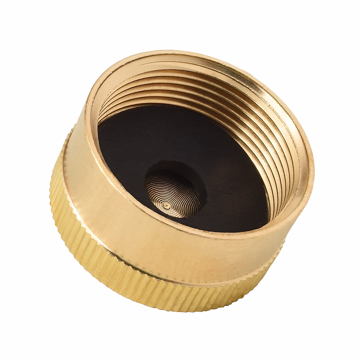 Flame King AB228 4-Pc Universal Solid Brass Caps for 1LB Propane Bottle Gas Tank Cylinders