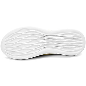 Wryweir Women's Slip on Walking Shoes Comfortable Knit Loafers Lightweight Nurse Sneakers, Khaki US 5.5