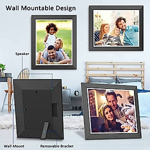 17-inch Dual-WiFi Digital Picture Frame - Digital Photo Frame, 32GB, Motion Sensor, Full Function, Sharing Photos and Videos via App or Email, Unlimited Cloud Storage, Wall Mountable