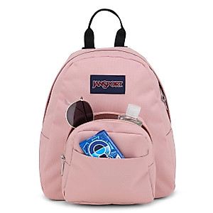 JanSport Half Pint Mini Backpack - Ideal Day Bag for Travel, Misty Rose