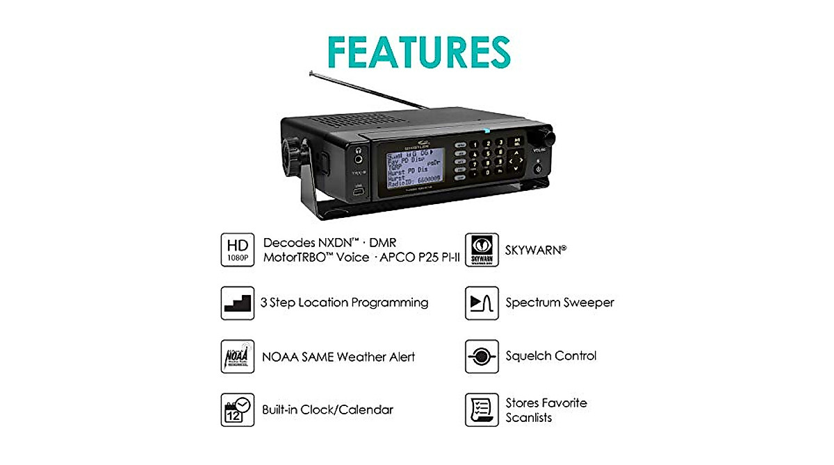 Whistler TRX-2 Desktop Digital Scanner | Digital & P25 Monitoring