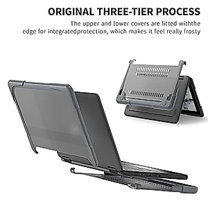 Batianda Laptop Case Fits 11" Dell Chromebook 3110/3100 Laptop Designed for K-12 Students, Teachers and Classrooms–Heavy Duty Rugged Shockproof Soft Bumpers for Reliable Device Protection,Gray