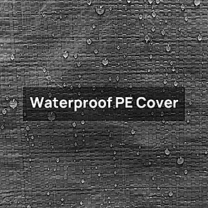 walnest Auto Storage Shelter Car Garage Steel Heavy Duty Carport Canopy Metal Frame Tent Waterproof (10×10×8ft, Gray)