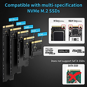ACASIS NVMe M.2 Duplicator Dual-Bay Offline Clone USB C to NVME Docking Station for M2 SSD M Key Hard Drives Enclosure (Dual-Bay)