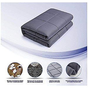 Tranquility 12lb Weighted Throw Blanket - Gray