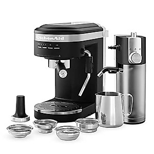 KitchenAid Semi-Automatic Espresso Machine and Automatic Milk Frother Attachment - KES6404