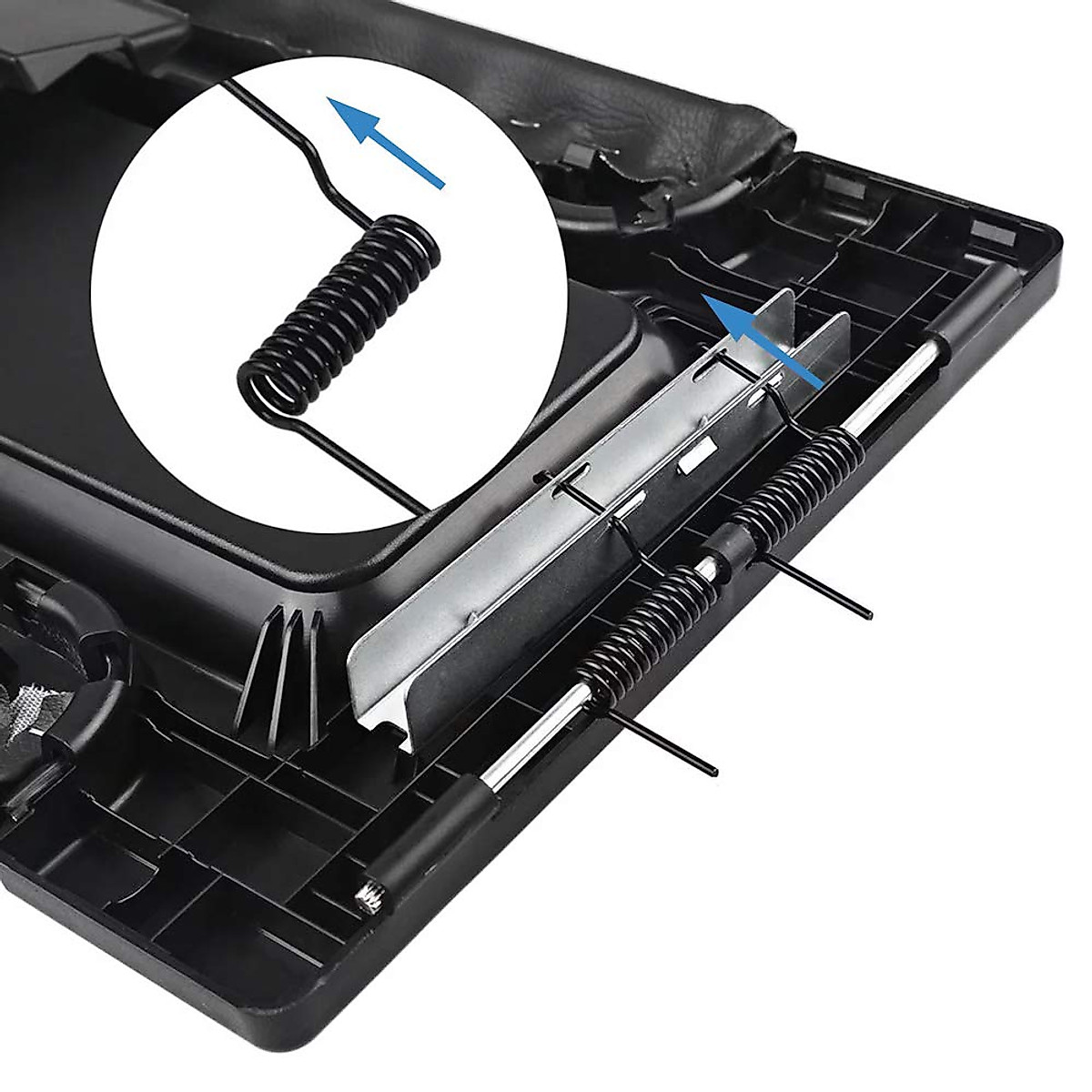 OCPTY Auto Center Console Lid Repair Kit for 2001 2002 2003 2004 2005 2006 2007 for GMC Sierra Silverado(Dark Grey)