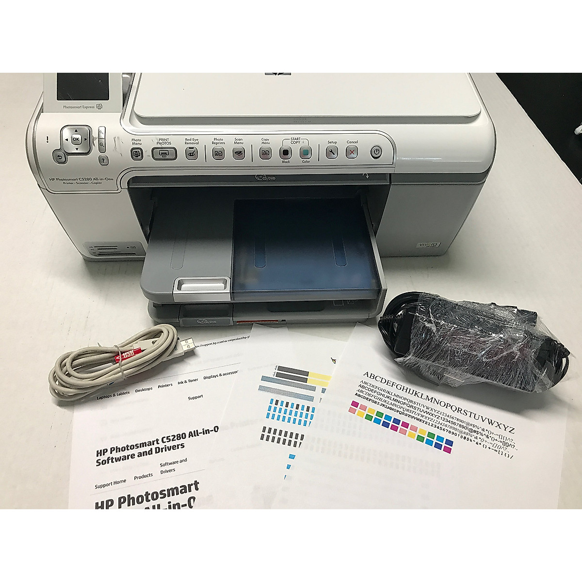 HP Photosmart C5280 All-in-One Printer/Scanner/Copier (Q8330A#ABA)