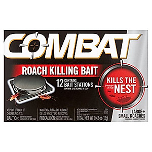 Combat Large + Small Roaches Roach Killing Bait Stations, 12 Count, Pack of 1