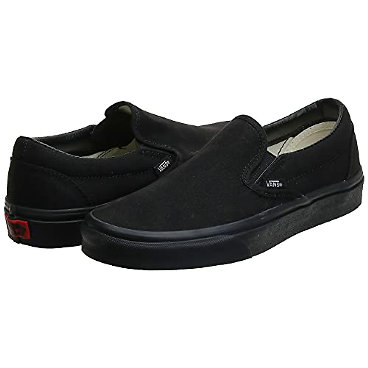 Vans Women's Slip-on(tm) Core Classics, Black/Black, 8.5 Women/7 Men