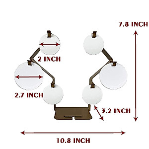 Atflbox Resetting and Rotate The Metal Shooting Target for Airsoft BB Guns,Star and Tree