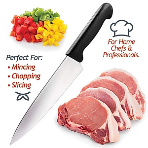 chef knife 8 Inch - kitchen knife European steel - best chef knife for High Carbon Stainless Steel - Chopping knives for Budding Kitchen, cooking knives, and for professional chef knives