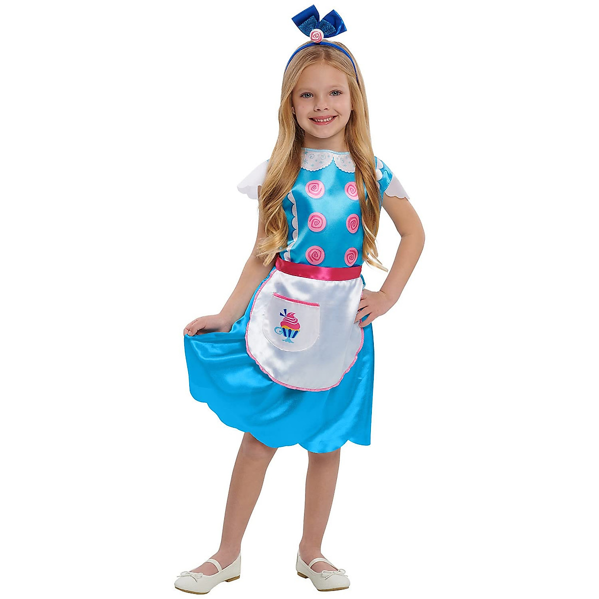 Just Play Disney Junior Alice’s Wonderland Bakery Dress Up and Pretend Play Trunk Set, Size 4-6X, Officially Licensed Kids Toys for Ages 3 Up, Amazon Exclusive