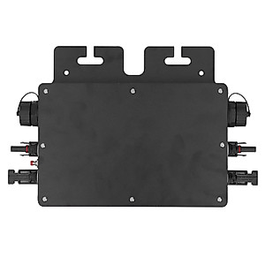 800W Solar Grid Tie Micro Inverter, WiFi Control Automatic Identification Power Inverters DC to AC Solar Inverter 120V 230V(Black US Plug)