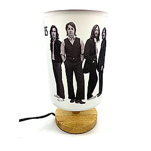 Beatles Table Lamp Bedside Night Light Wood Base Room Decoration or Great Gift Ideas
