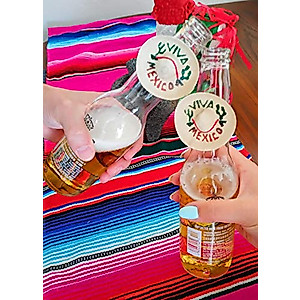 Mini Mexican Sombrero Hats 12 Pack – Mexican Fiesta Decorations – Cinco de Mayo Tabletop Party Supplies