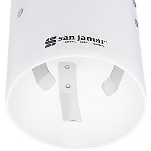 Carlisle FoodService Products C3165WH Medium Pull Type Water Cup Dispenser, Fits 4 to 10 oz Cone and Flat Bottom Cups, 16" Tube Length, White