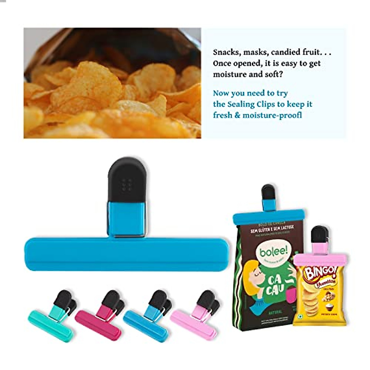 5-Star Compatible Inkjet Cartridge 8 Pack Chip Bag Clips