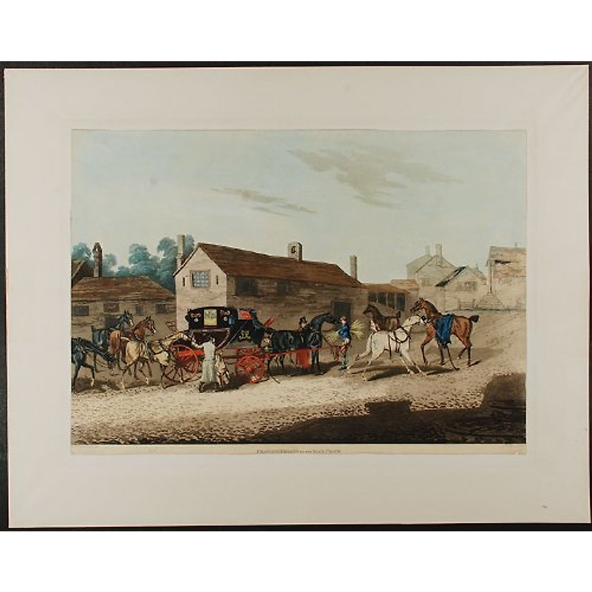 Changing Horses to the Mail Coach