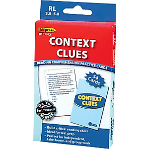Edupress Context Clues Practice Cards, Levels 3.5-5.0