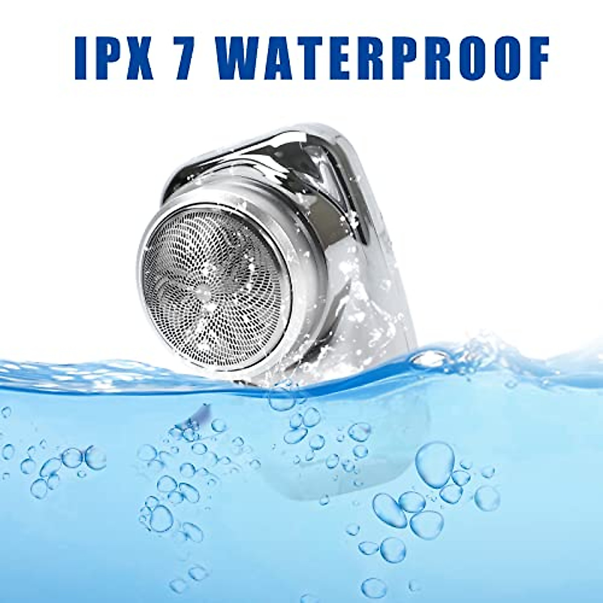 2023 Mini-Shave Portable Foil Shaver- Electric Razor for Men，Pocket Size Washable Razor USB Rechargeable Electric Shaver，Easy to Use Suitable for Boyfriend, Father, Father-in-Law, Travel Suit (Blue)