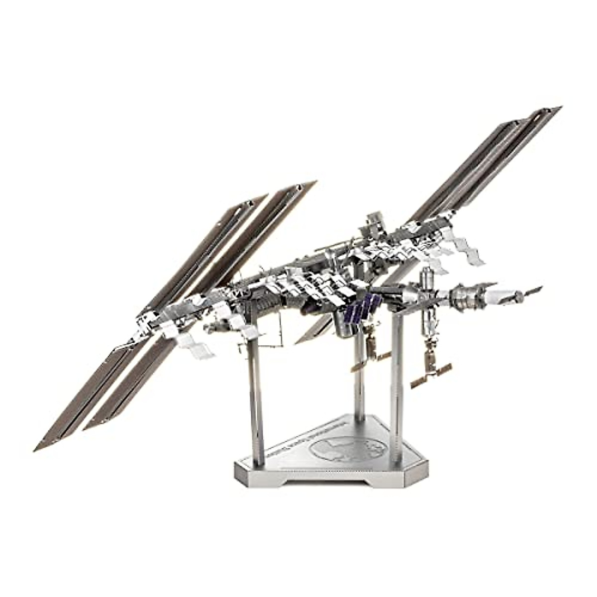 Metal Earth Fascinations Premium Series International Space Station 3D Metal Model Kit Bundle with Tweezers