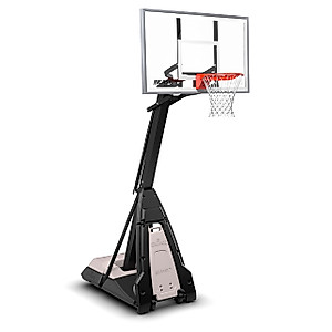 Spalding The Beast® 60" Tempered Glass Portable Basketball Hoop