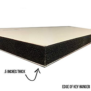 Brotherhood Thin Blue Line Law Enforcement Subdued American Flag Key Holder Organizer Wall Mount Rack for Holders The Home Keys Ring Decorative Hangers Decor Hook Hanger