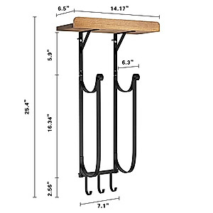 SODUKU Towel Racks for Bathroom Wall Mounted 3 Tier Metal Bath Towel Holder Modern Towel Storage Rack Hand Towel Holder Towel Organizer or Towel Shelf for Bathroom (Black)