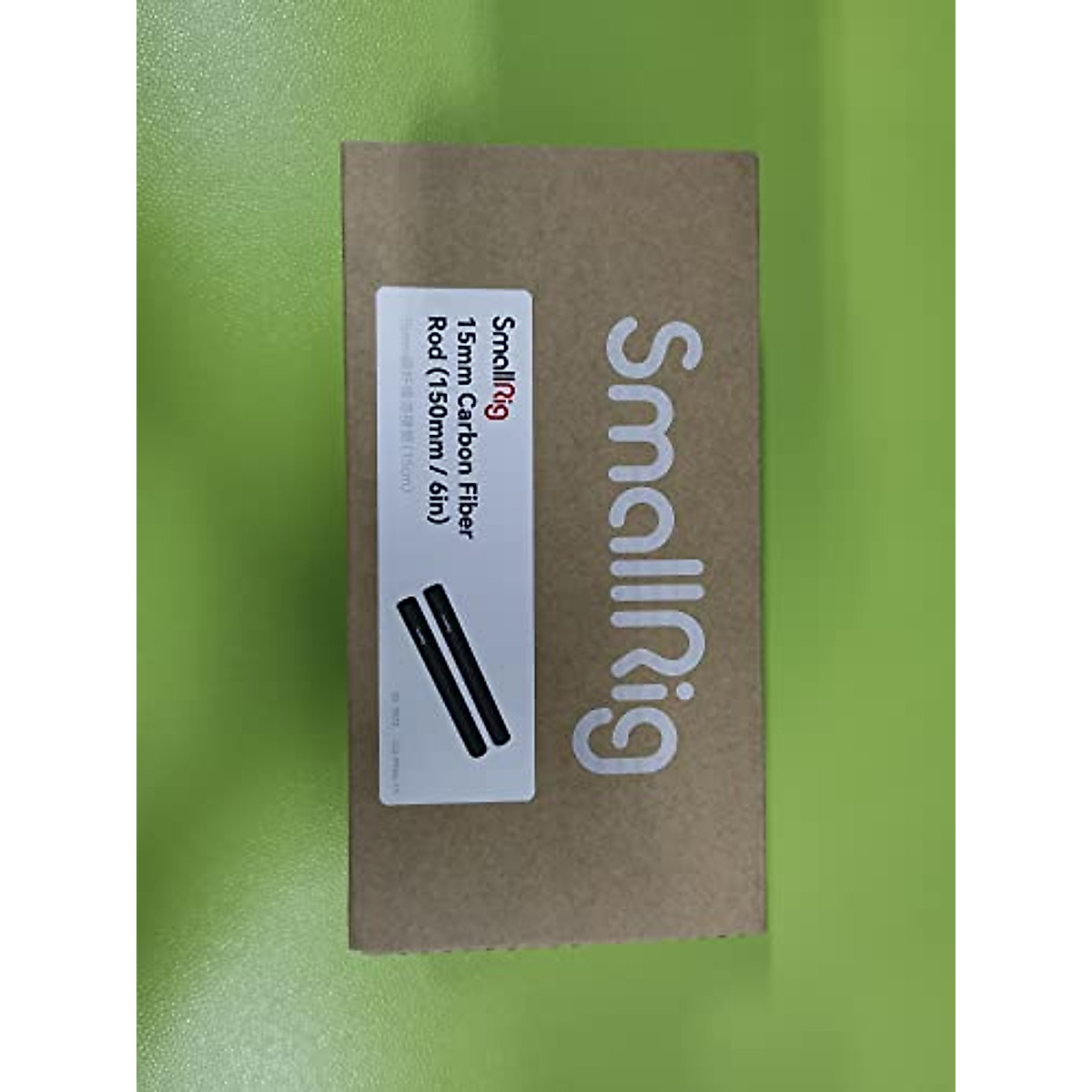 SmallRig 15mm Carbon Fiber Rod for 15mm Rod Support System (Non-Thread), 6 inches Long, Pack of 2-1872