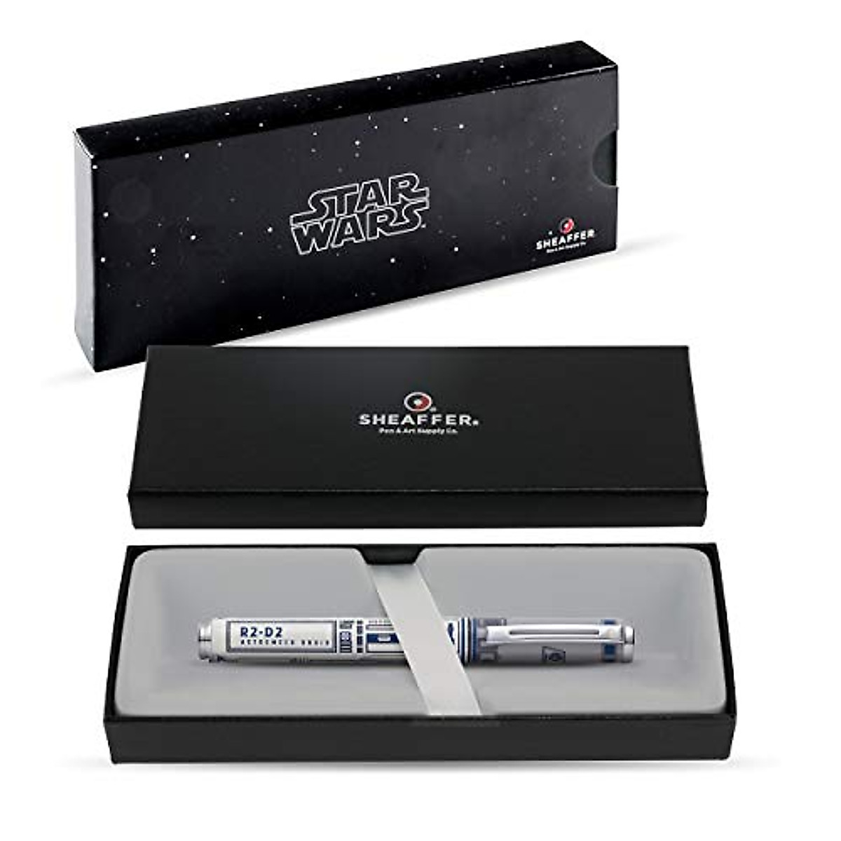 Sheaffer Pop Star Wars R2-D2 Fountain Pen with Chrome Trim and Medium Nib