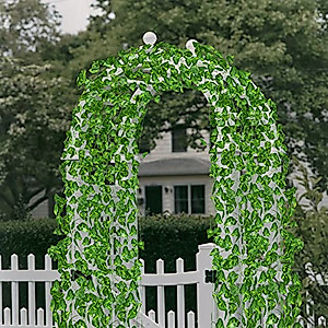 GTIDEA Fake Vines 24 Strands 168 Feet Artificial Ivy Garland Fake Ivy Leaves Hanging Plants Backdrop for Home Bedroom Jungle Theme Party Garden Outdoor Wedding Wall Room Decor