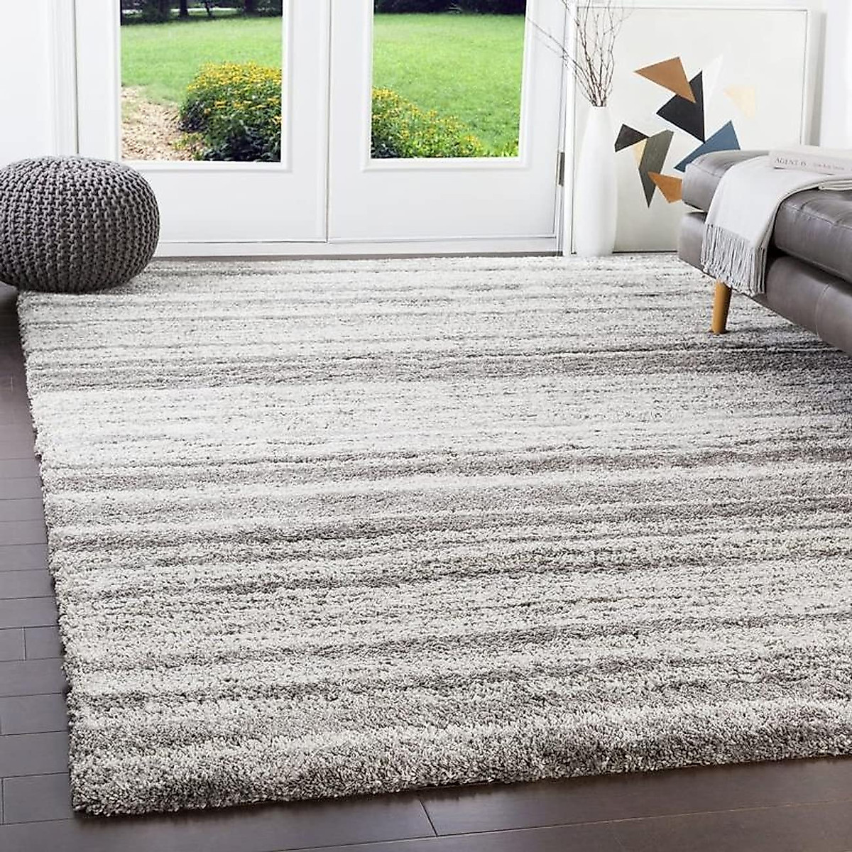 Mark&Day Area Rugs, 8x11 Gaston Modern Shag Taupe Area Rug, Beige Carpet for Living Room, Bedroom or Kitchen (7'10" x 10'10")