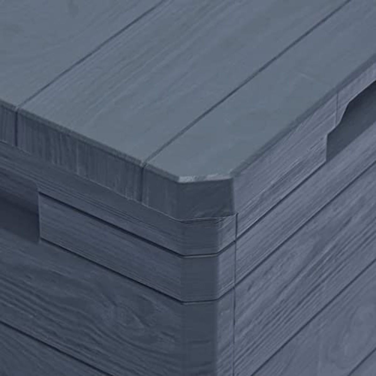 Queen.Y 23 Gallon Resin Deck Box, Organization and Storage Box for Patio Furniture, Garden Storage Deck Box for Pool Accessories Toys Tools, Black