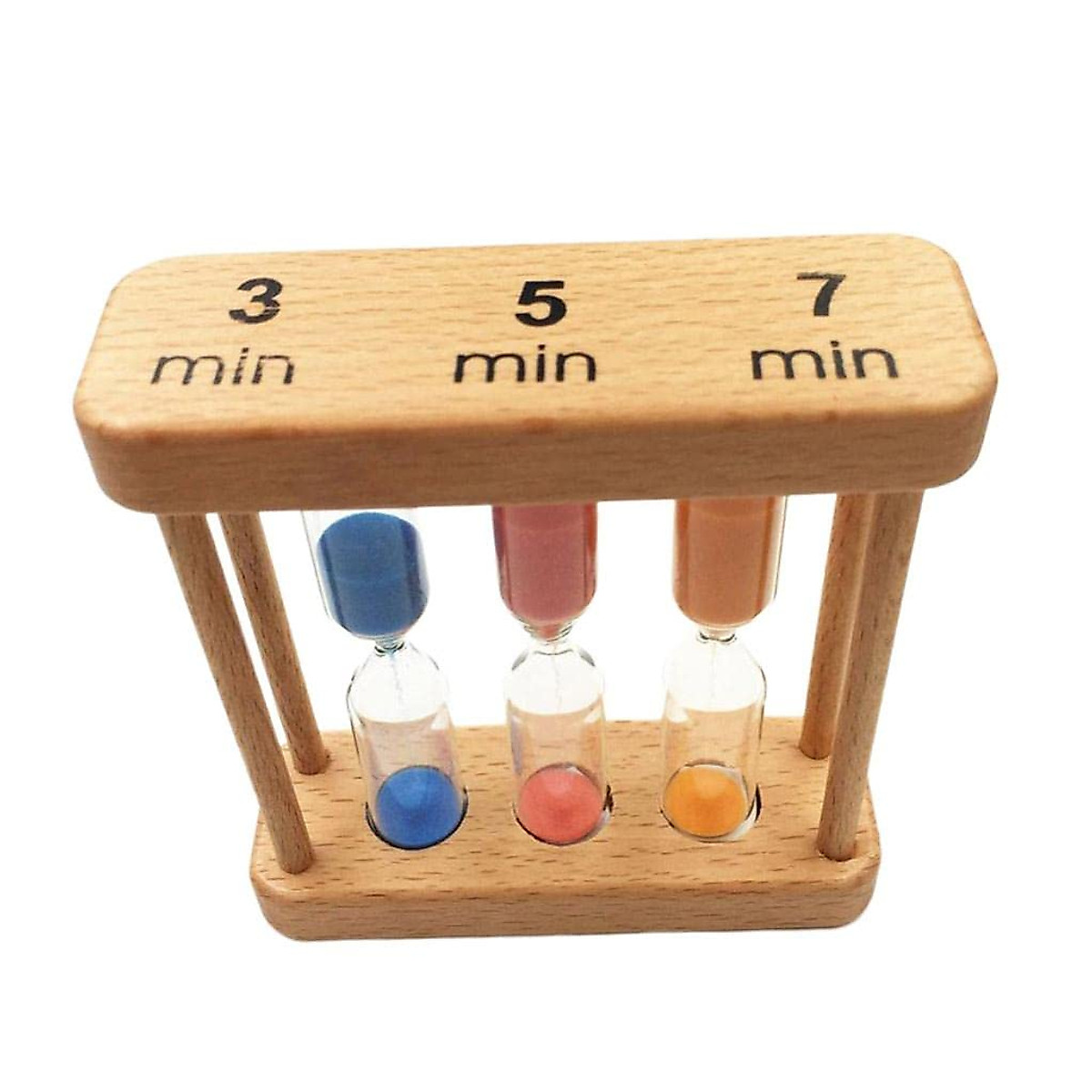 Glass Clock Tea 3 Minutes & & 7 Minutes - Round Hourglass glass Kitchen Cooking Yoga Sauna Decor