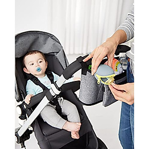 Skip Hop Silicone Pacifier Holder, Grab & Go, Grey