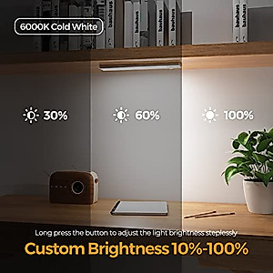 Under Cabinet Lights Motion Sensor LED Closet Light, 29-LED Under Counter Lights Dimmable Wireless USB Rechargeable Magnetic Stick-Anywhere Night Light for Kitchen, Wardrobe, Closets, Cupboard, 3 Pack