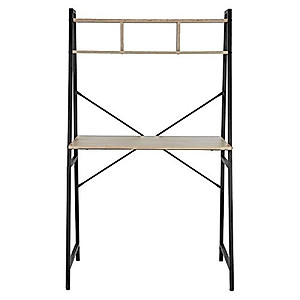 Desktop Computer Desk, Home Office Decor Ladder Desk Study Writing Table Computer Gaming Table Bedroom Laptop Table, Student Study Reading Writing Desk PC Laptop Table for Living Room (Khaki)