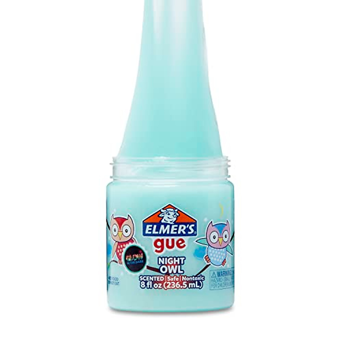 Elmer's Gue Premade Slime, Variety Pack, Includes Clear Slime, Glow in the Dark Slime, Crunchy Slime, 4 Count