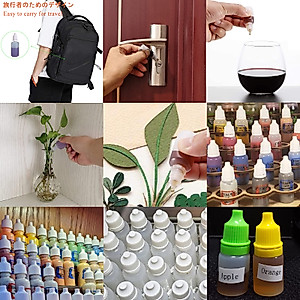 Ofowin [12 Pcs] Plastic Dropper Bottle, 5ml / 0.17oz Small Mouth Dropping Bottles with Black Cap Empty Squeezable Liquid Drop Bottles for Solvents, Oils, Glue, Paint, Essence, E-liquid, E-juice, Saline