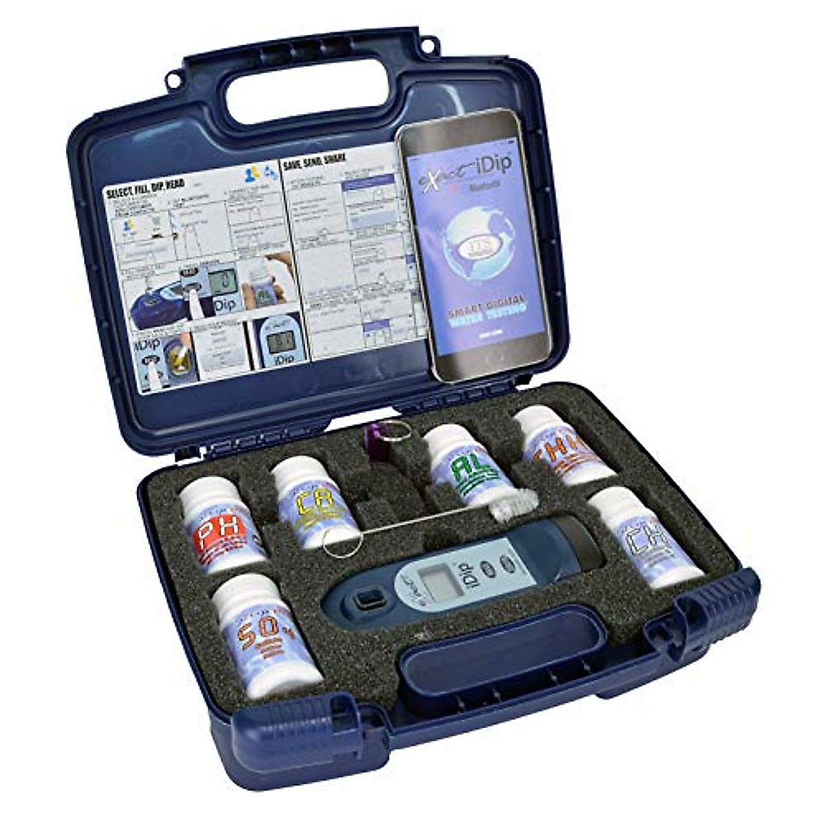 Industrial Test Systems Exact® iDip® Photometer 486101-SB-K Smart Brew Starter Kit with Meter, Blue